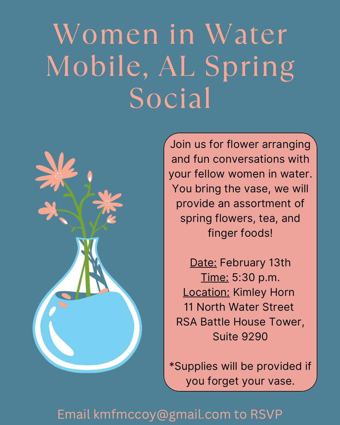 Women in Water Mobile, Spring Social - ALMS AWWA